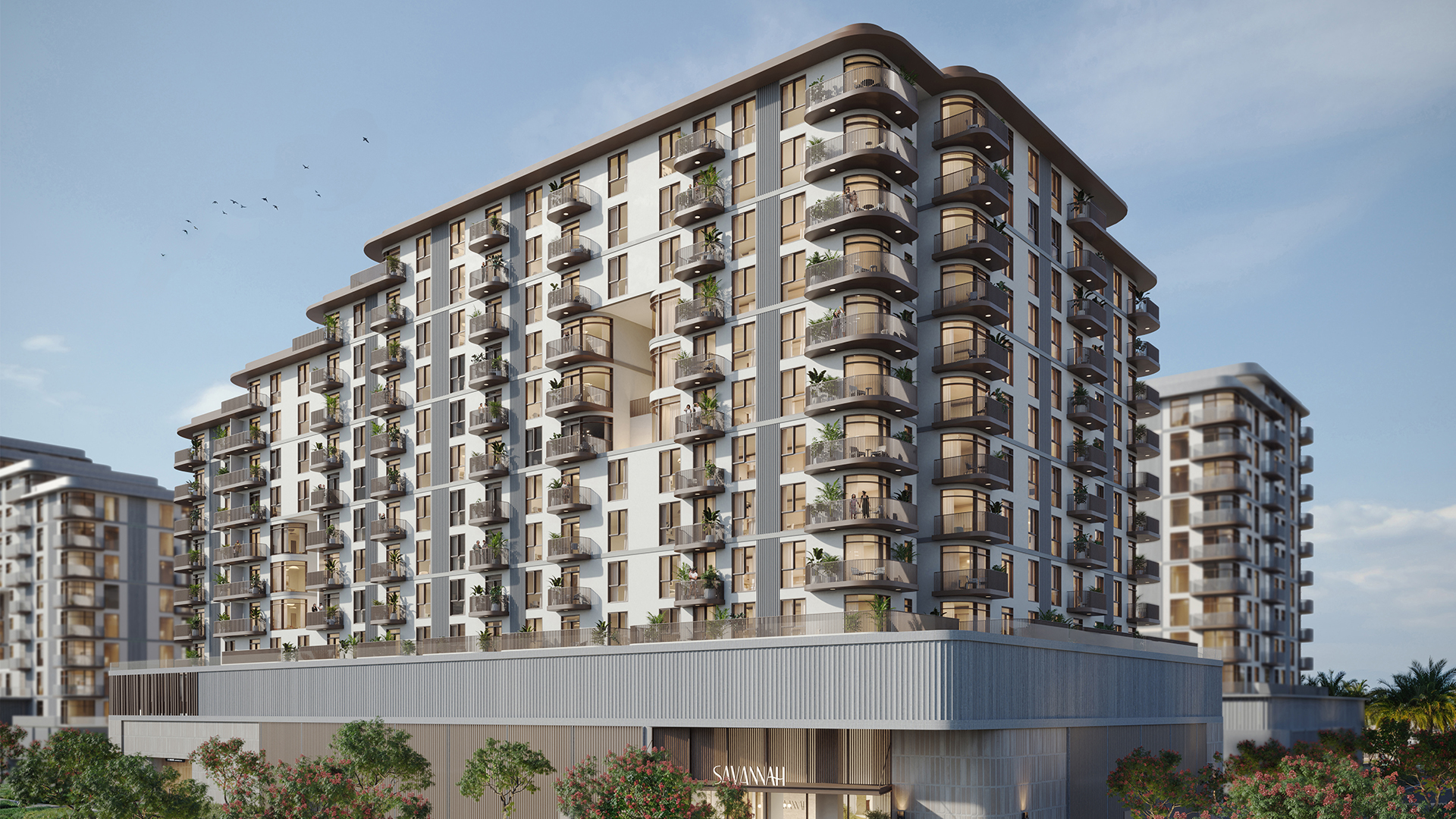 Savannah is a residential project in Town Square area, next to the park